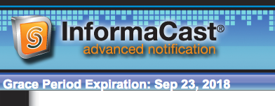 InformaCast 11.5 and previous license verification certificate update