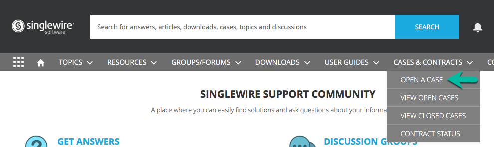 Open a Support Case Online