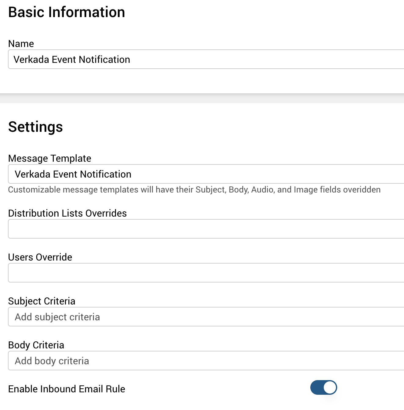 Initiate InformaCast Notifications with Verkada Device Alerts