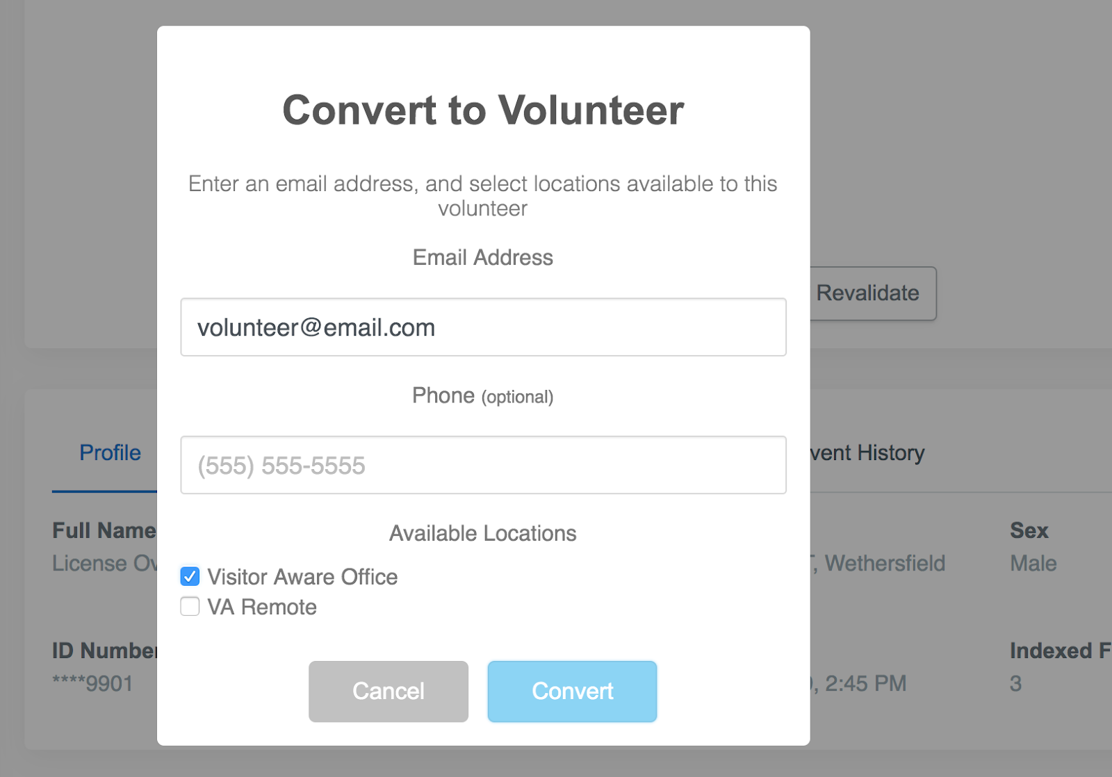 Convert Visitors and Volunteers