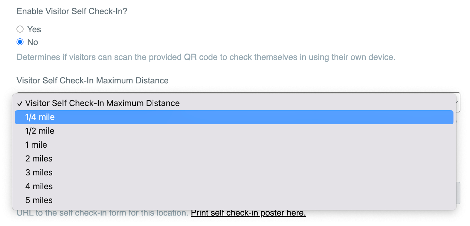 Configure Visitor Self Check-In
