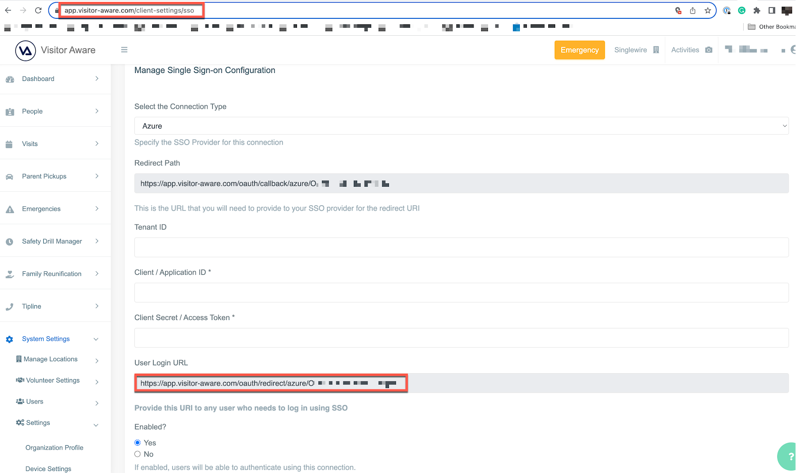 Configure Azure Active Directory for Single Sign-On