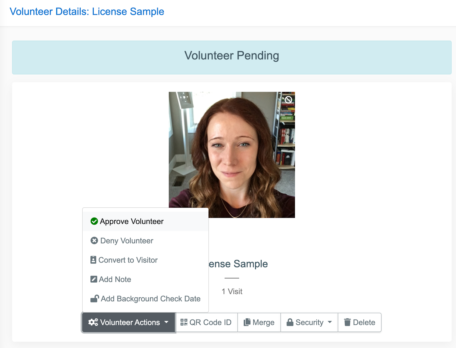 Manage Volunteer Approval Process