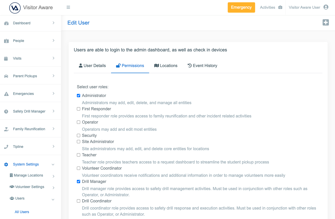 Manage User Accounts and Permissions